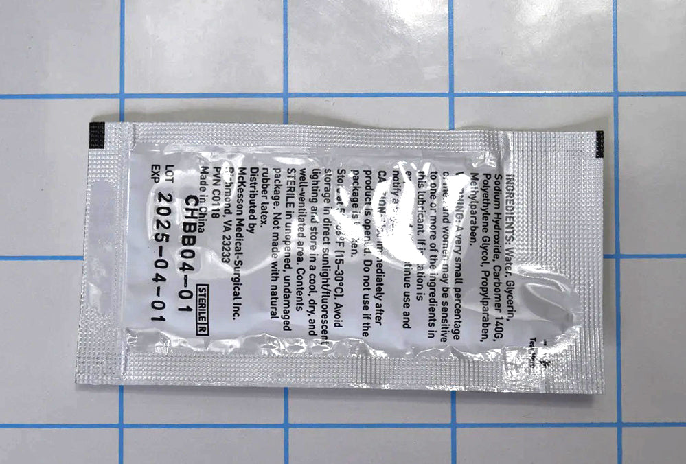 McKesson 3 Gram Sterile Gel Packets - Single Count – SiliconeNozzles.com
